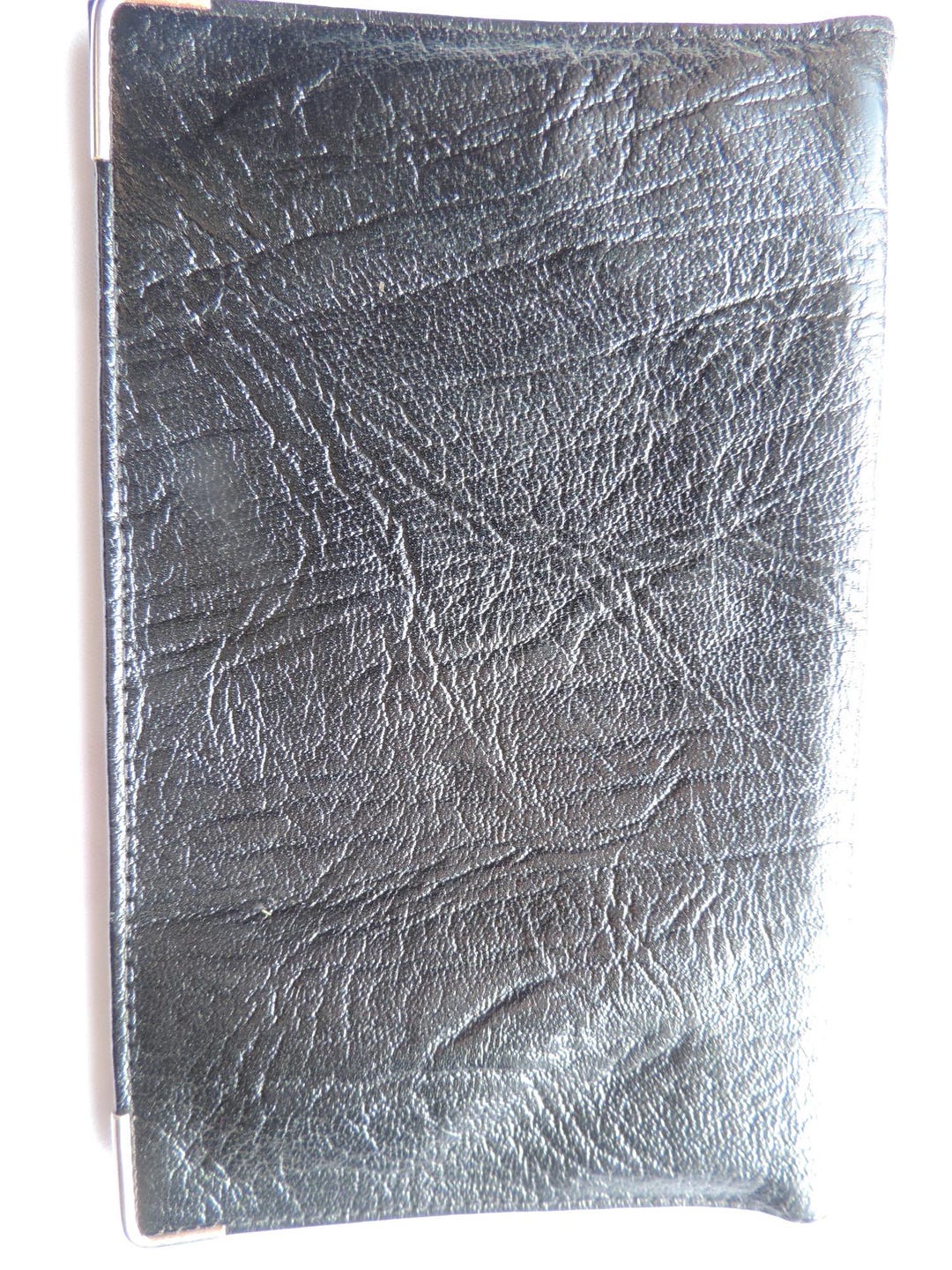 Vintage Retro Black Leather Gents Bi-fold Wallet - Etsy