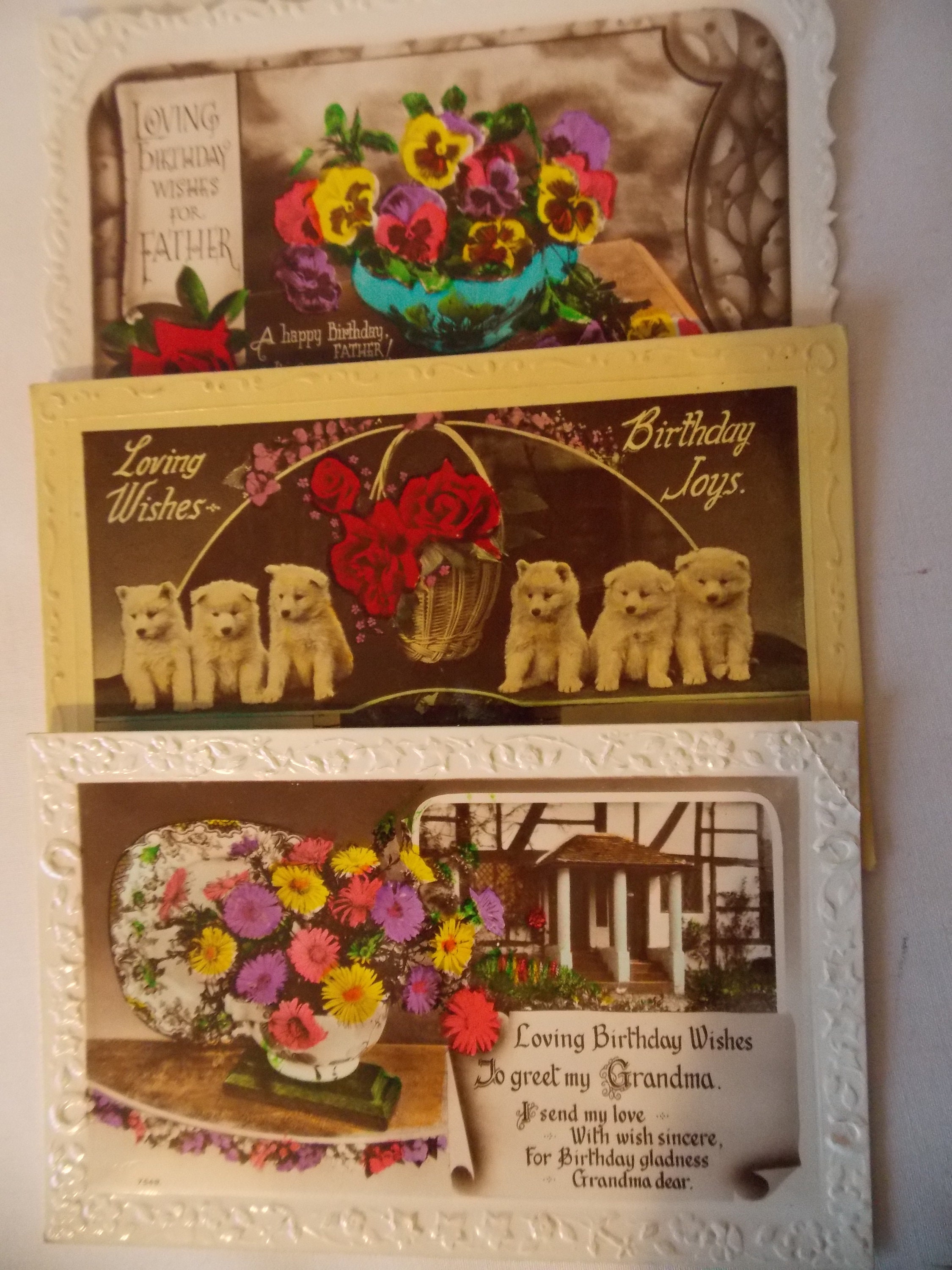Vintage Birthday Postcards 1940's - Etsy