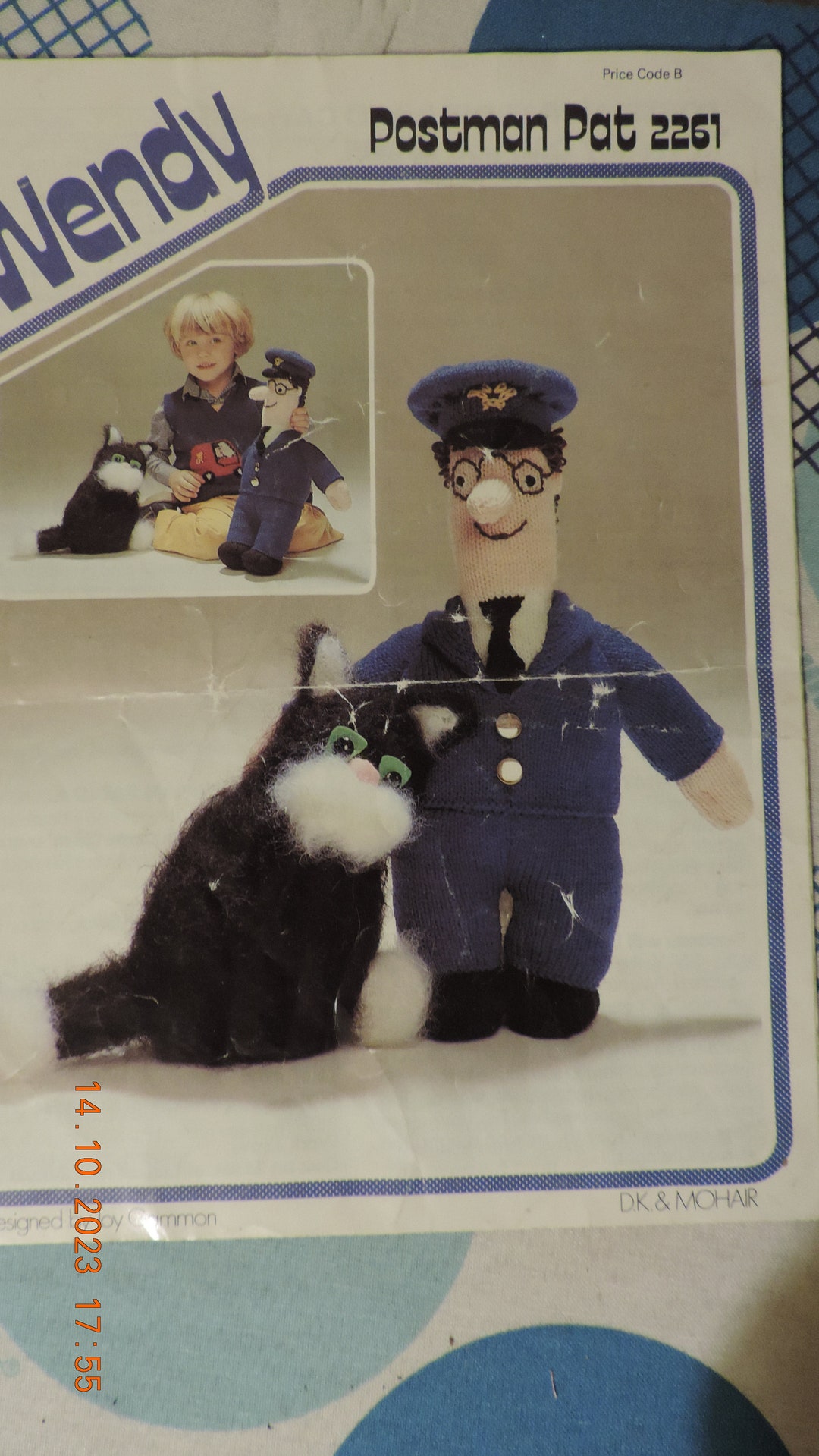 Vintage Postman Pat & Jess the Cat Knitting Pattern Wendy - Etsy
