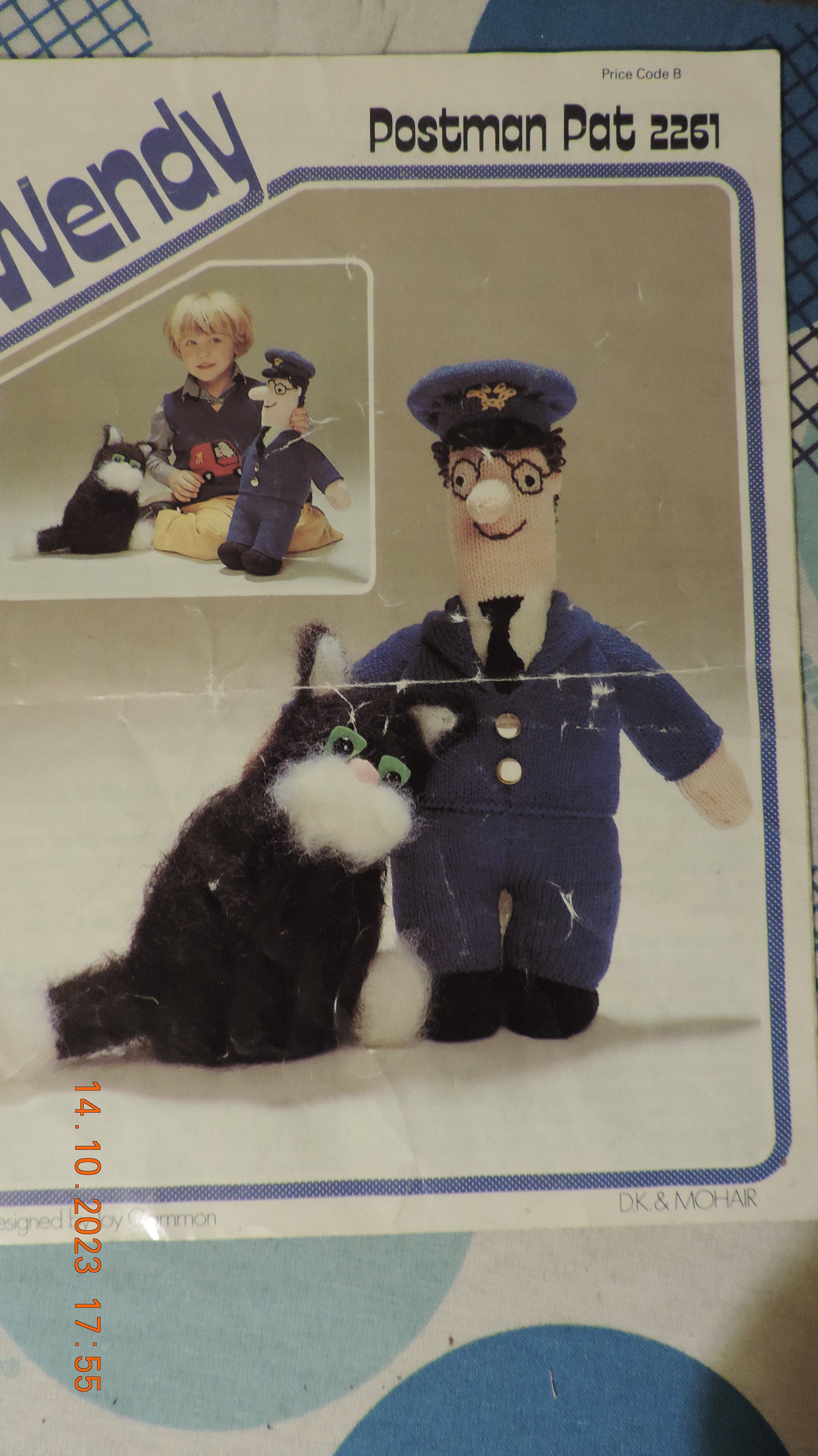 Vintage Postman Pat & Jess the Cat Knitting Pattern Wendy HP2261 - Etsy UK