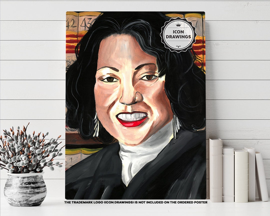 Sonia Sotomayor Poster, Feminist Wall Art, Lawyer Office Art - Etsy