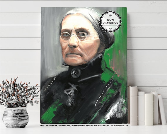 Susan B. Anthony Poster Human Rights American History Print | Etsy