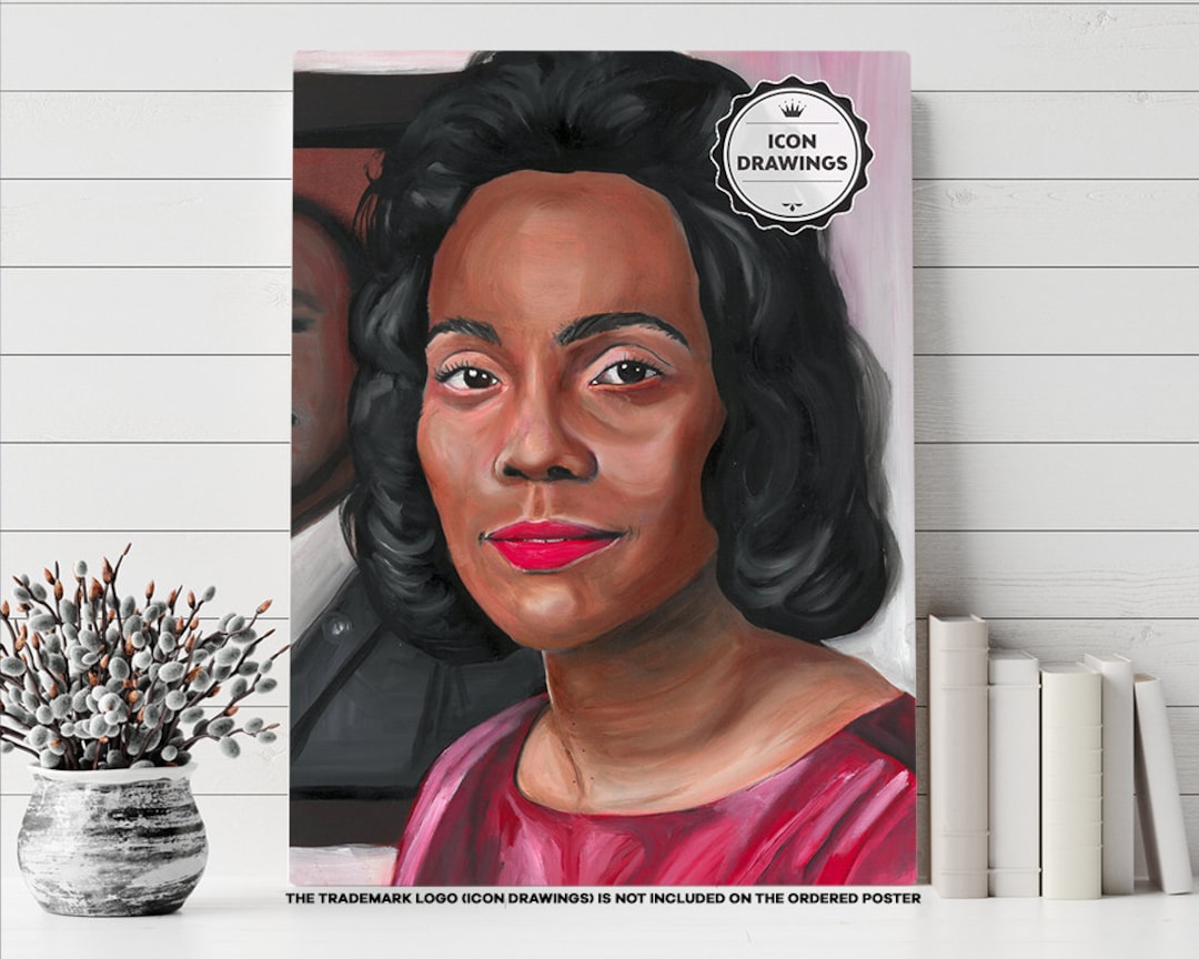 Coretta Scott King Poster, Feminist Wall Art, Civil Rights Leader Print ...