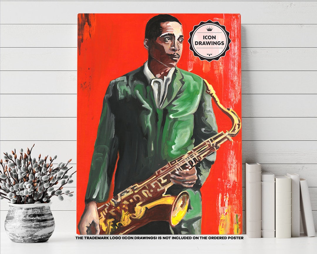 John Coltrane Poster, Jazz Music Legend, American Jazz Saxophonist ...