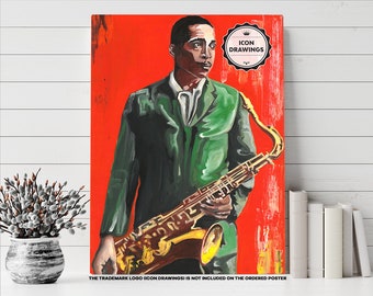 John Coltrane Icon - Etsy