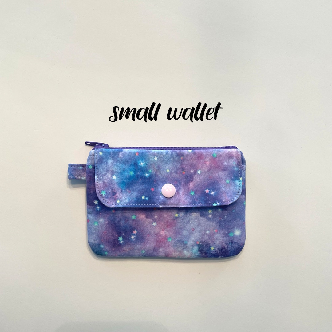 Purple Starry Sky Nebula Small Wallet / Handmade Wallet - Etsy