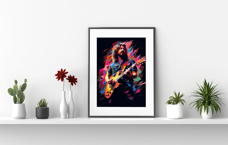 Dave Grohl-inspired A4 Art Print, Self-print, Rock Legend Tribute Decor ...