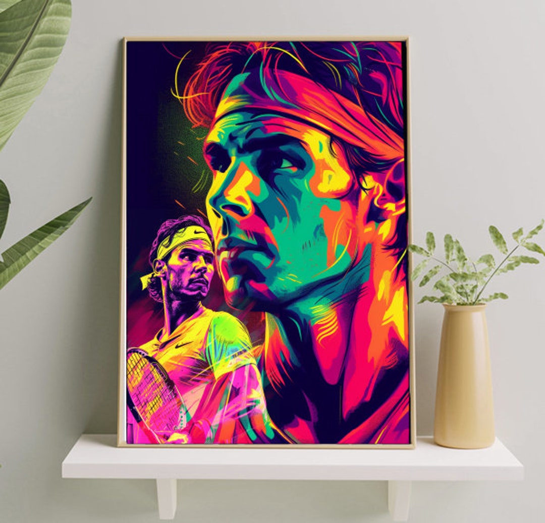 Rafael Nadal A4 Digital Art Print, Self-print Tennis Legend Decor for ...