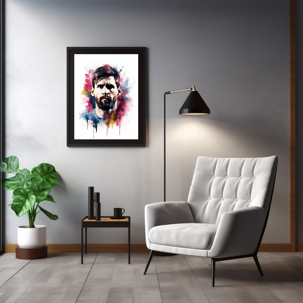 Lionel Messi A4 Watercolour Print the Football Legend - Etsy