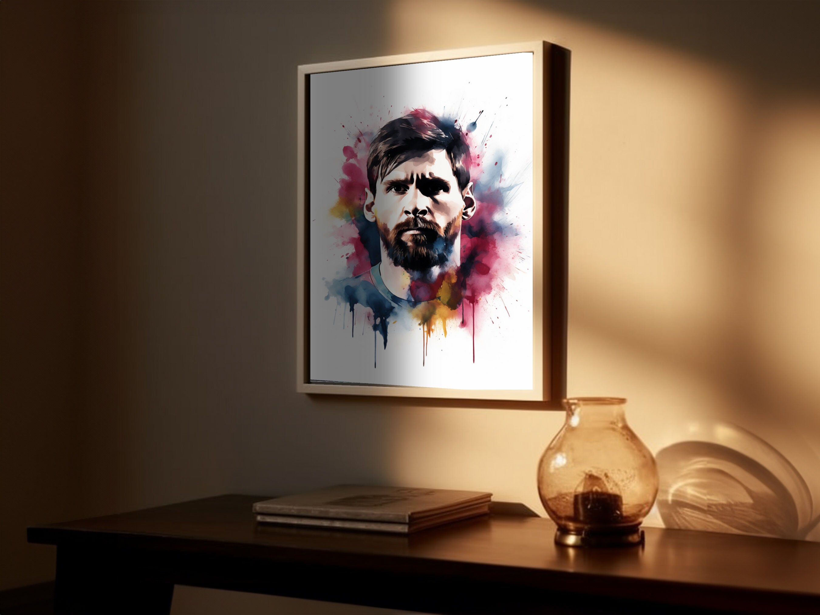 Lionel Messi A4 Watercolour Print - the Football Legend Artistic ...