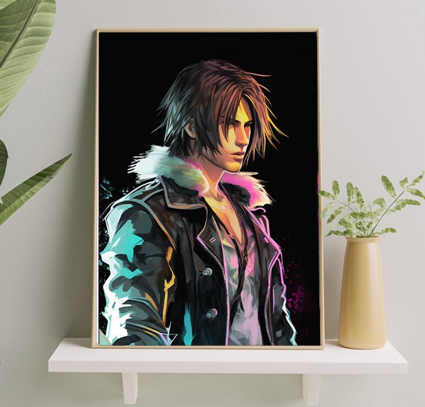 Squall Leonhart "leon" A4 Digital Art Print, Final Fantasy VIII Self ...