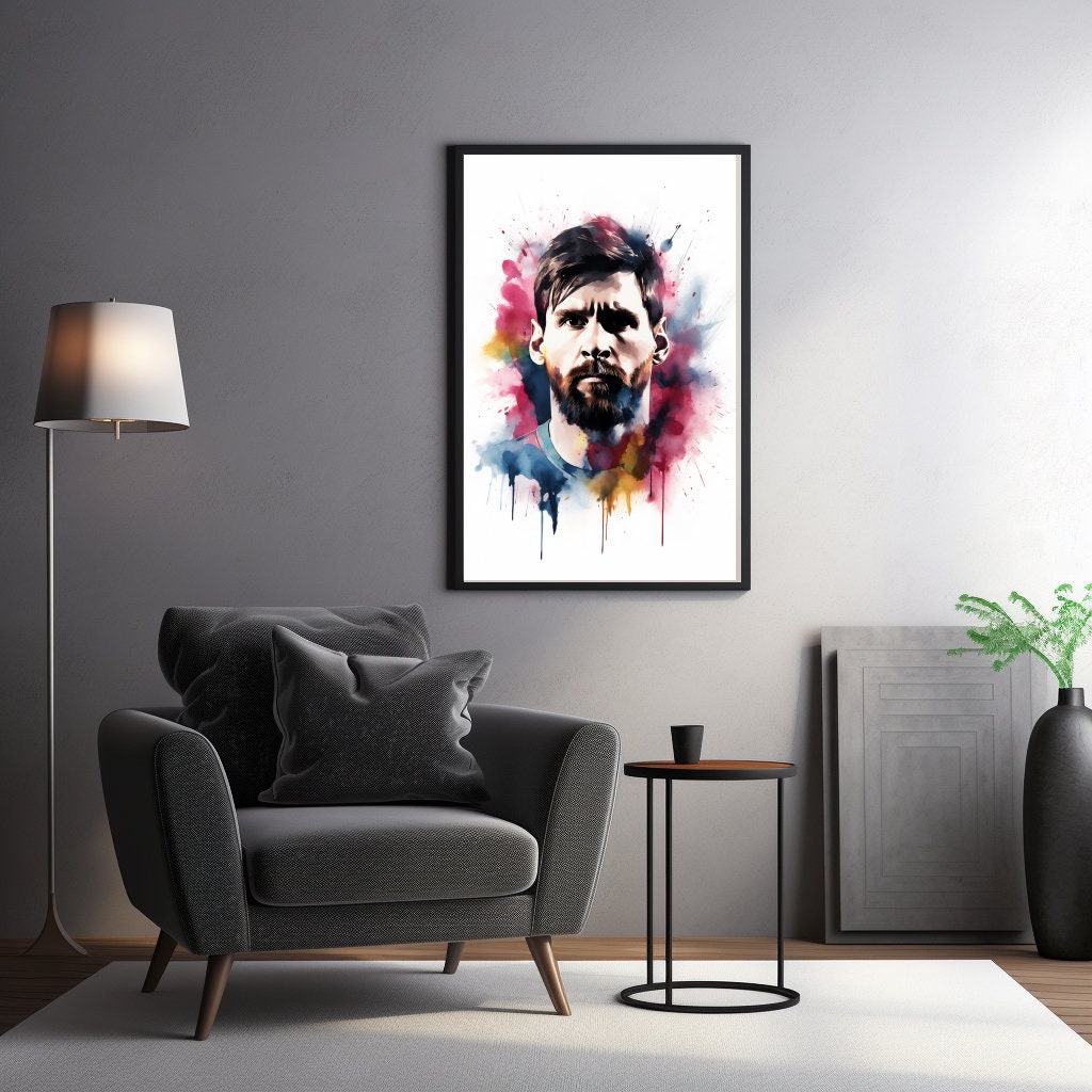 Lionel Messi A4 Watercolour Print - the Football Legend Artistic ...
