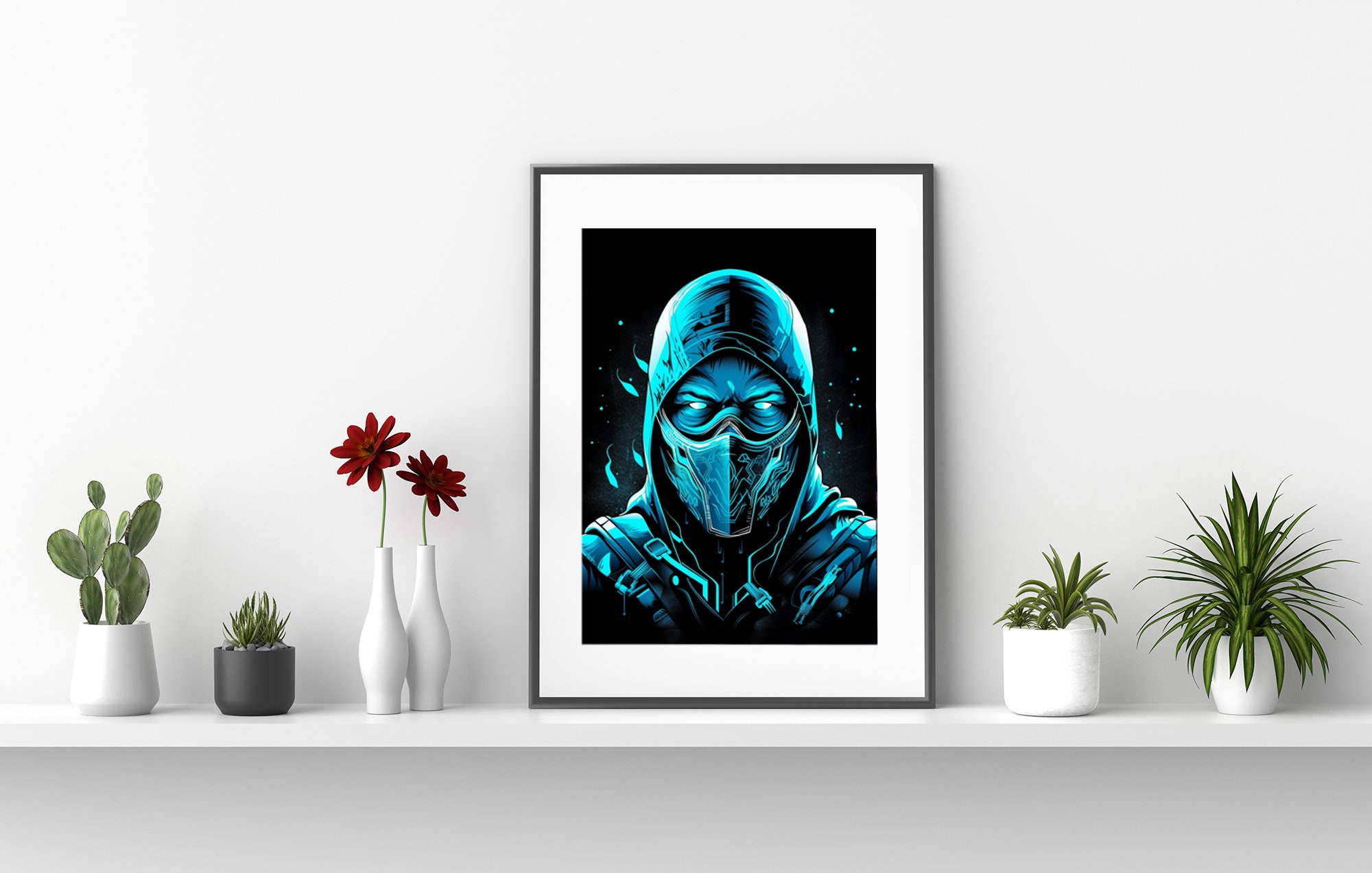 Sub-zero Mortal Kombat A4 Digital Art Print, Self-print Gaming Decor ...