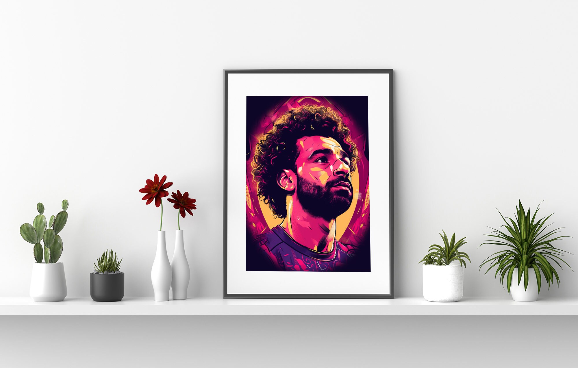 Mohamed Salah Digital A4 Art Print - the Egyptian King - Instant ...