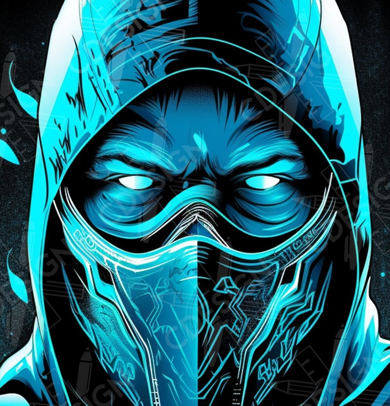 Sub-zero Mortal Kombat A4 Digital Art Print, Self-print Gaming Decor for Home & Game Room - Etsy