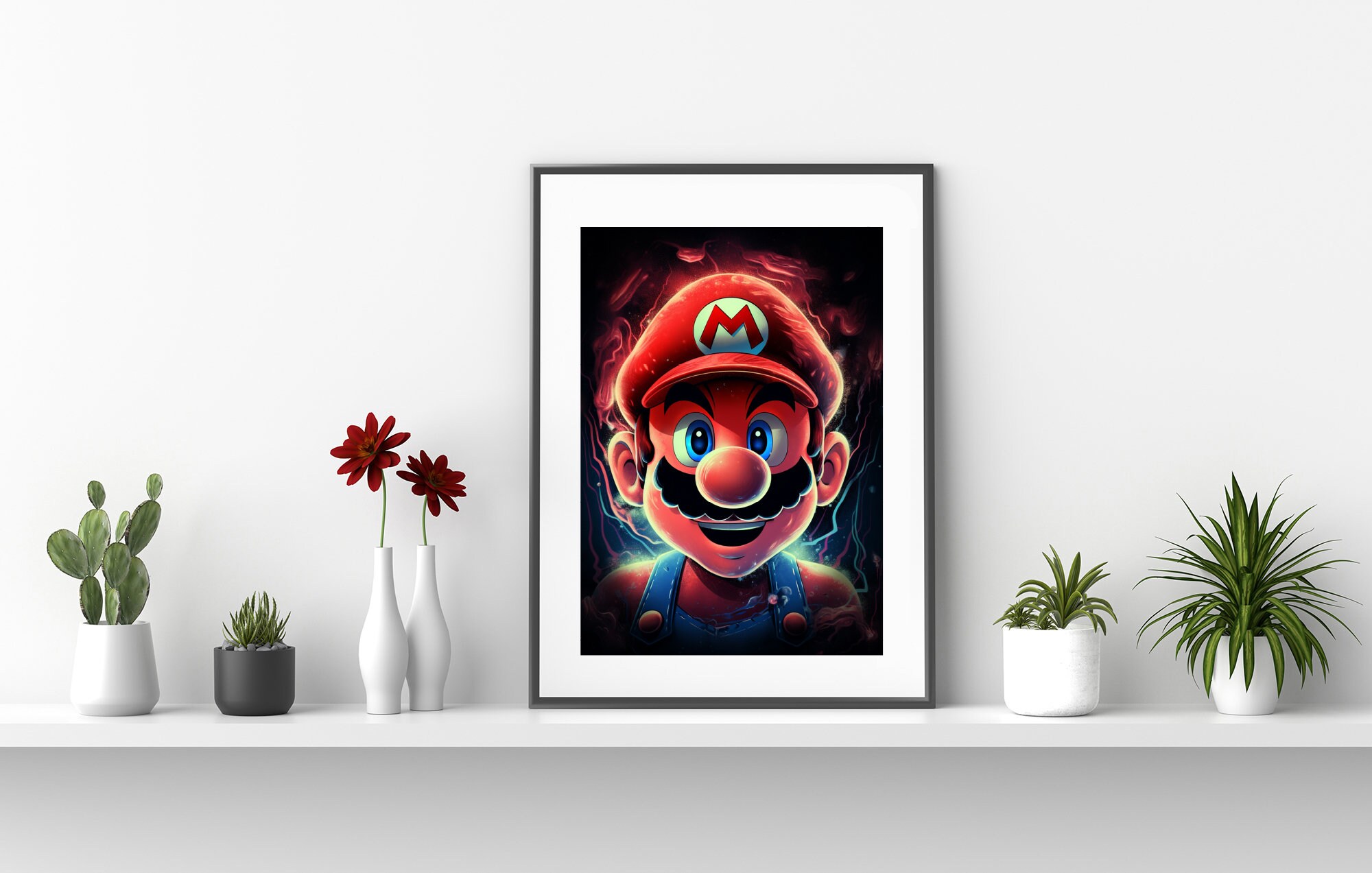 Super Mario A4 Digital Art Print, Self-print Classic Video Game Decor ...