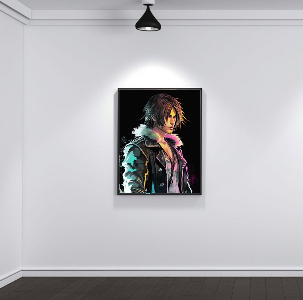 Squall Leonhart "leon" A4 Digital Art Print, Final Fantasy VIII Self ...