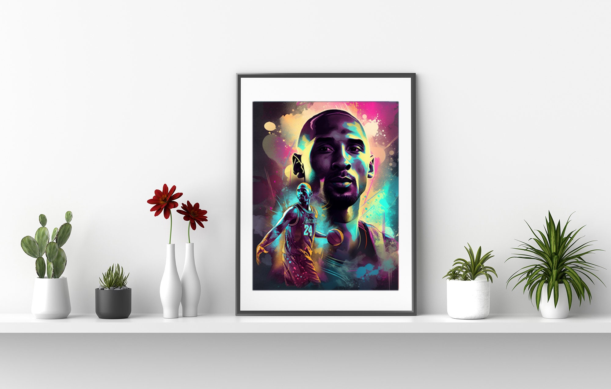 Inspiring Kobe Bryant A4 Digital Art Print Instant Download Basketball ...