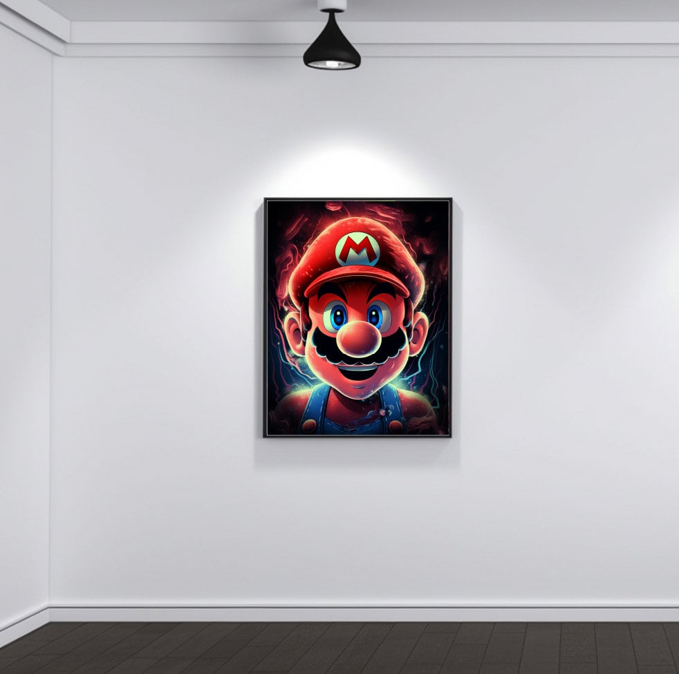 Super Mario A4 Digital Art Print, Self-print Classic Video Game Decor ...