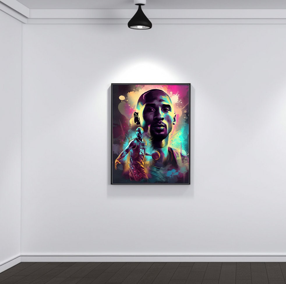 Inspiring Kobe Bryant A4 Digital Art Print Instant Download Basketball ...