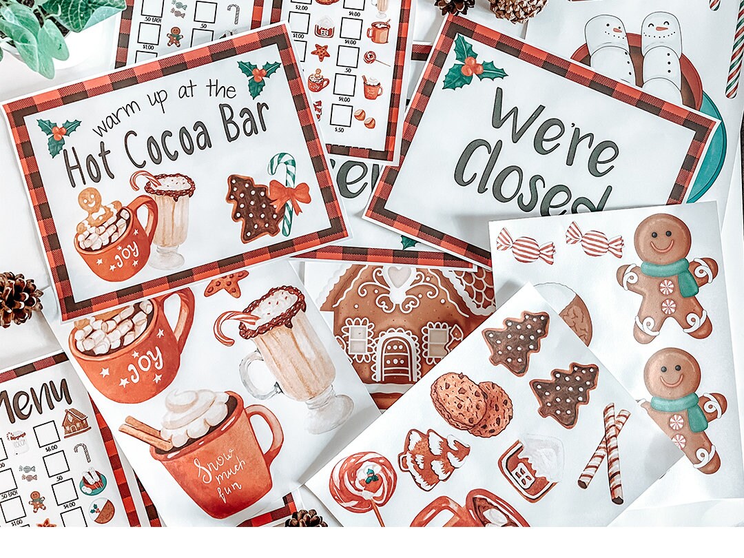 Hot Cocoa Bar Play Pretend Set - Etsy