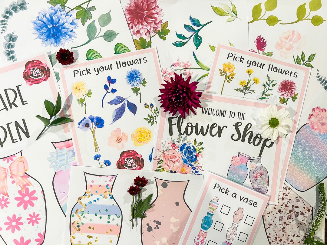 Play Pretend Flower Shop Printable - Etsy