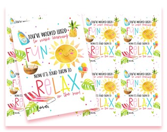 Summer Gift Tags End of School Year - Etsy