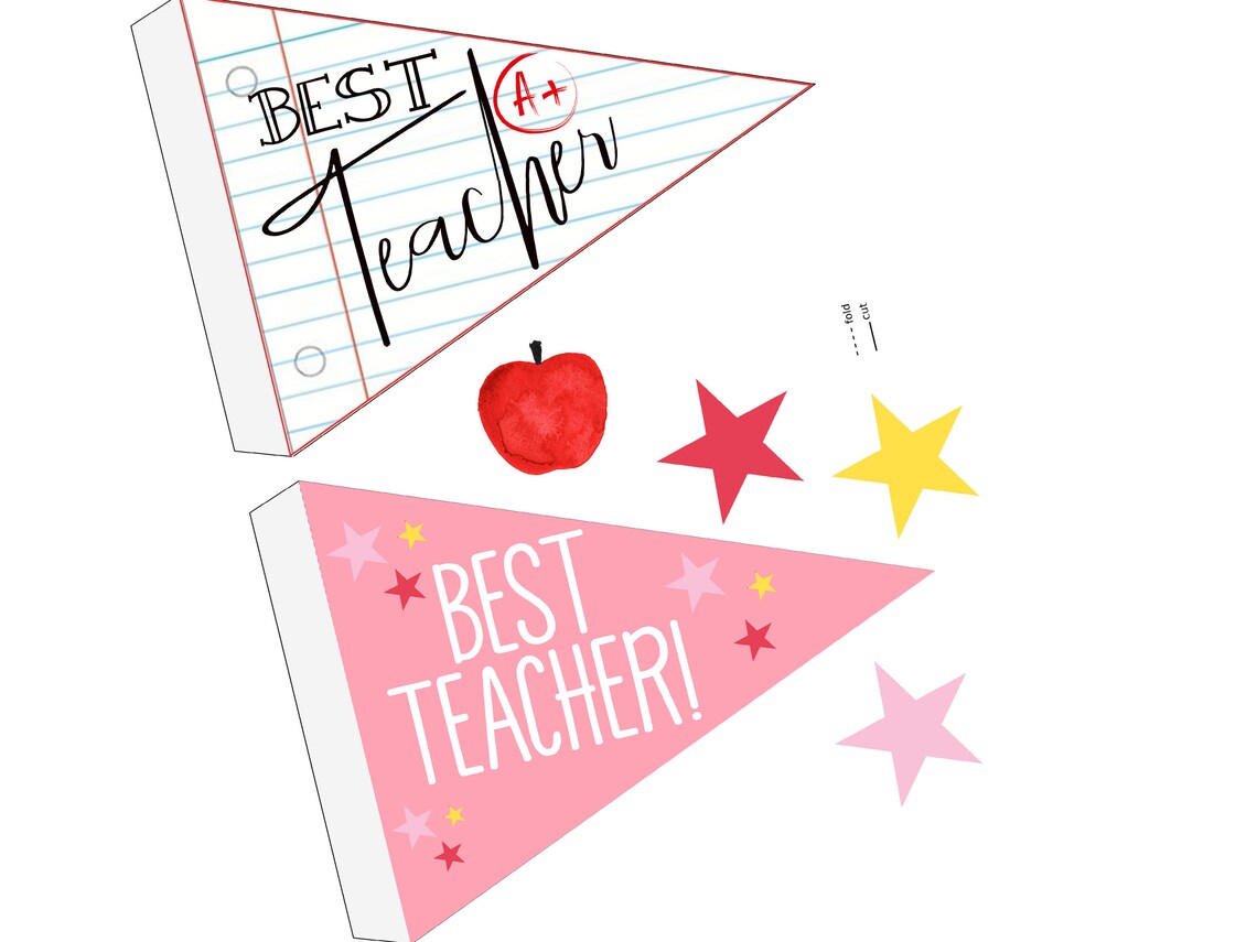 Teacher Appreciation Pennant Flag End of School Year Teacher - Etsy