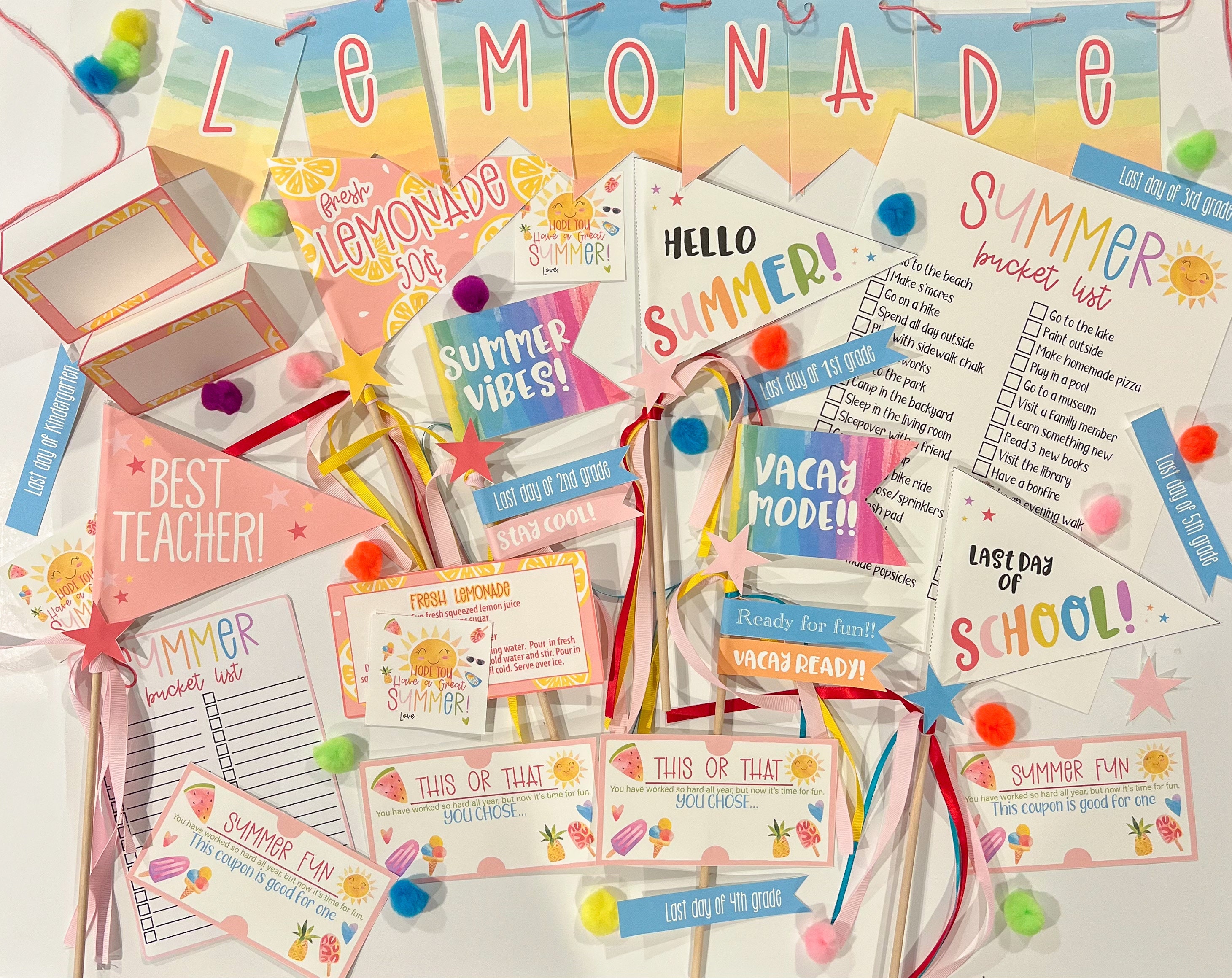 Summer Gift Tags End of School Year - Etsy