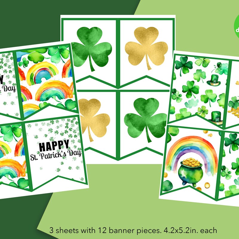 St Patricks Banner - Etsy