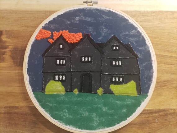 Salem Witch House Embroidery | Etsy