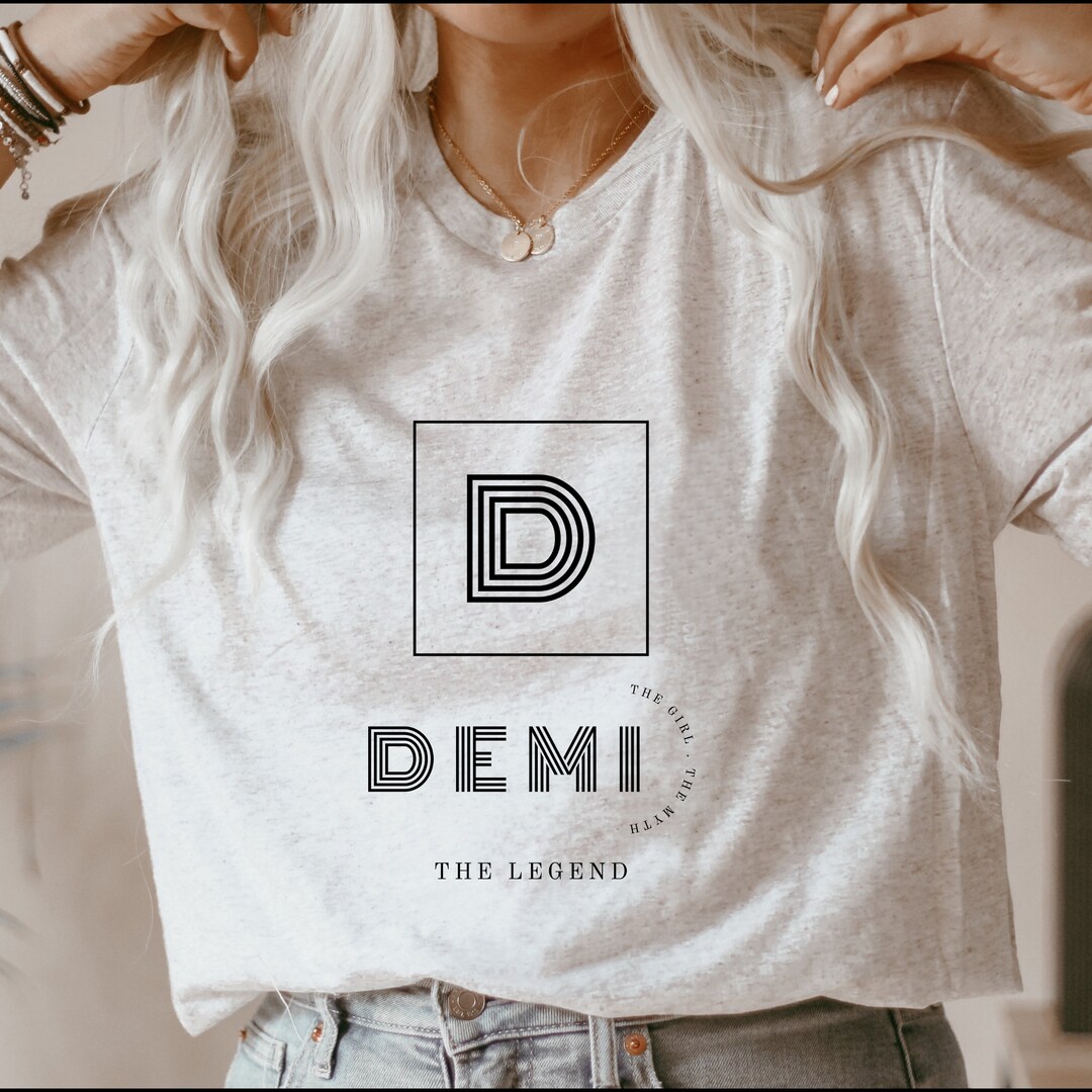 Demi, Demi Name, Demi T-shirt, Demi Tee, Demi Clothing, Demi Birthday ...