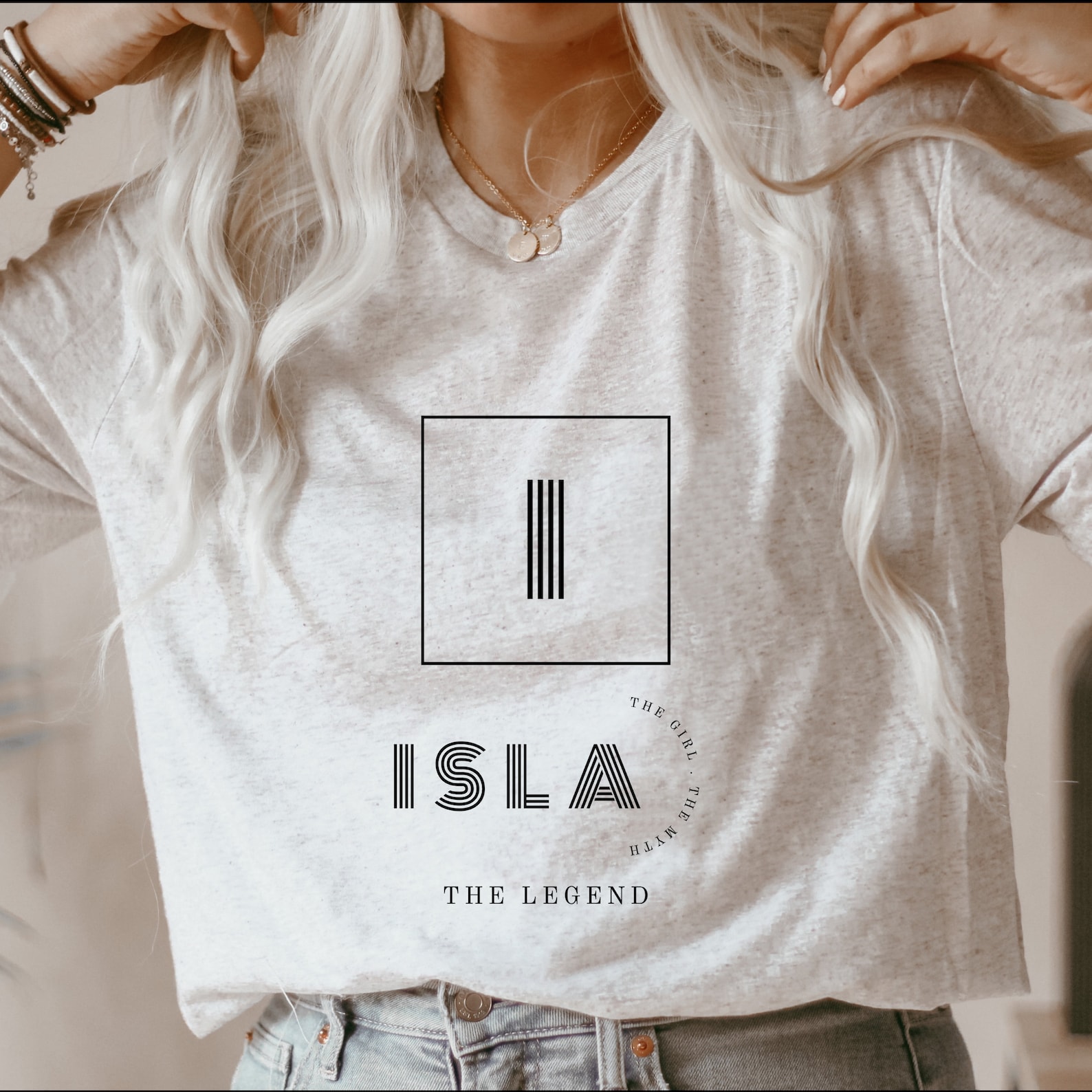 Isla, Isla T-shirt, Ash T-shirt, Personalized, Customized, Isla Name ...