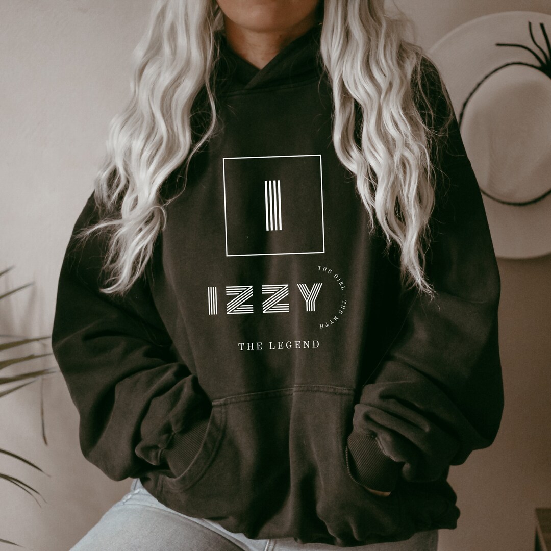 Izzy, Izzy Hoodie, Black Hoodie, Customized, Personalized, Name Hoodie ...