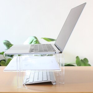 Laptop Stand and Desk Organiser Two Tier - Etsy