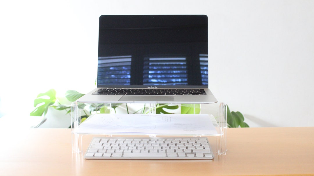 Laptop Stand and Desk Organiser Two Tier Perspex - Etsy