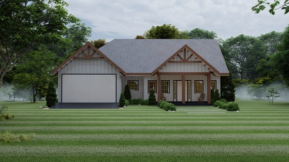 Custom Modern House Plans Cottage Cabin House Plans 2100 - Etsy