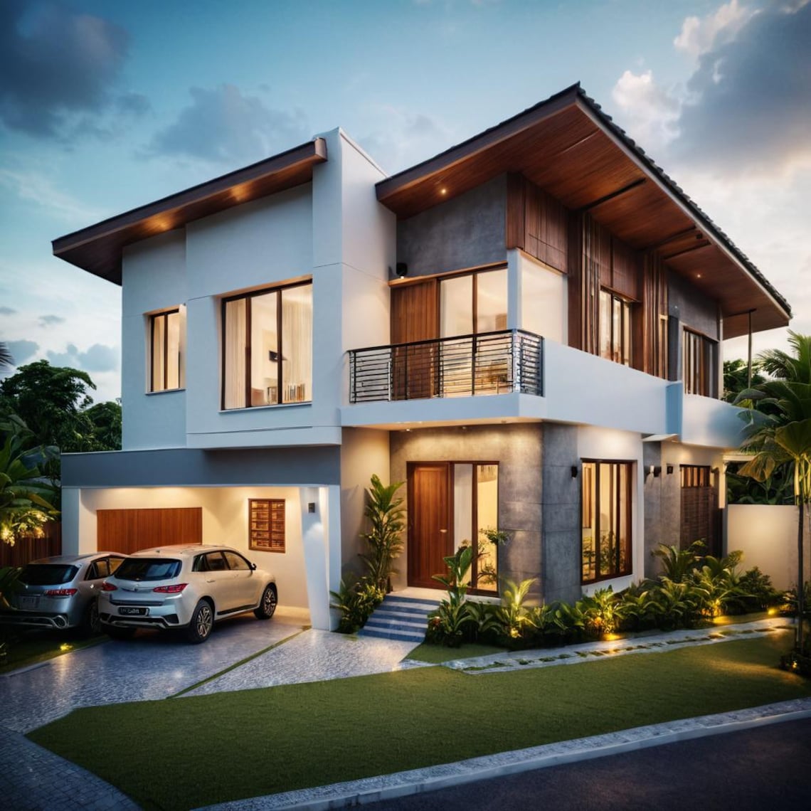 Modern House Plans & 2D-3D Architectural Visualization Services - Etsy