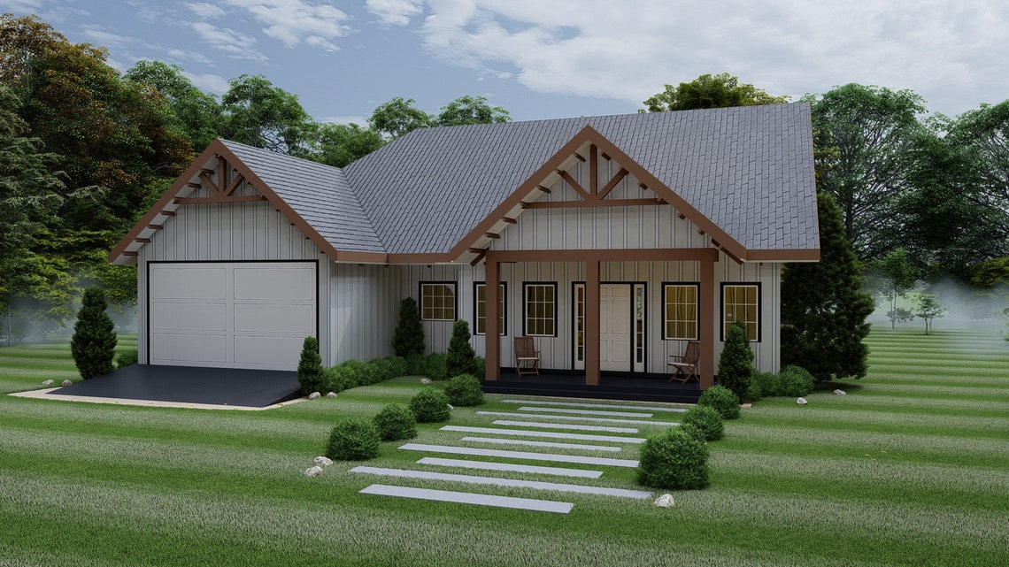 Custom Modern House Plans Cottage Cabin House Plans 2100 - Etsy