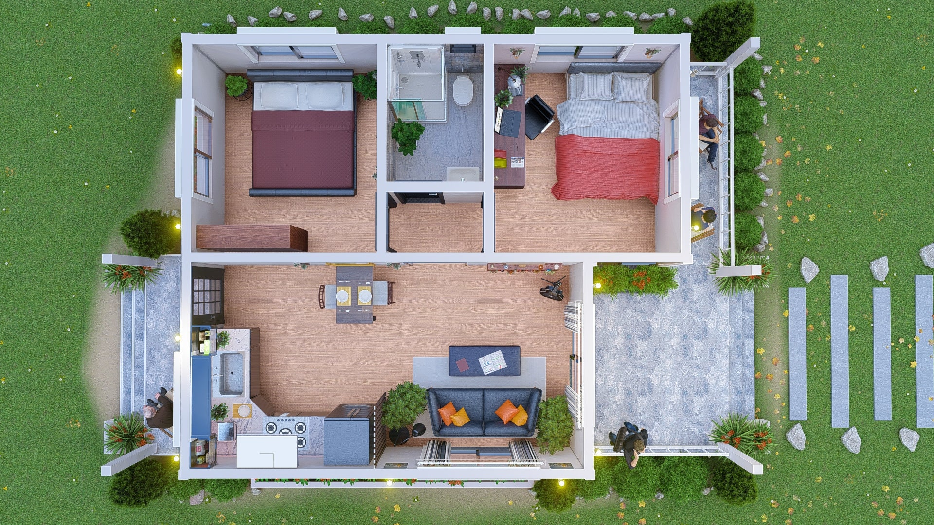 Custom Modern Tiny House Plans Cottage Cabin House Plans - Etsy UK