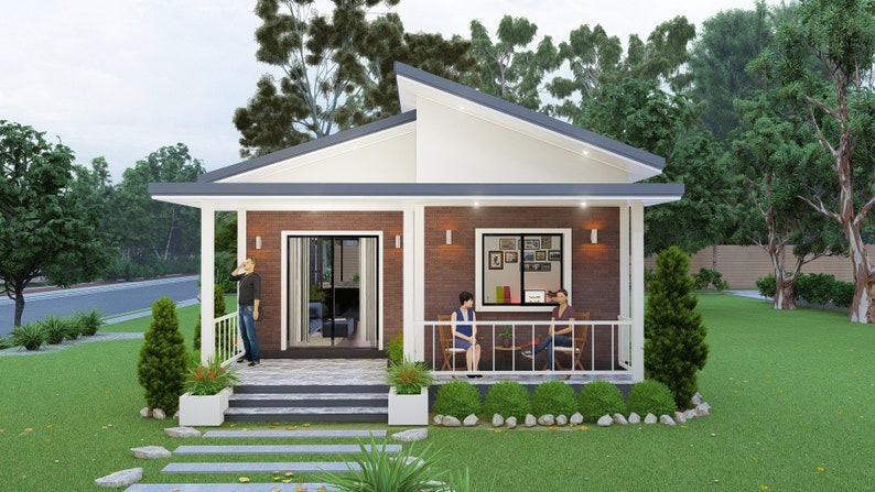 Custom Modern Tiny House Plans Cottage Cabin House Plans - Etsy