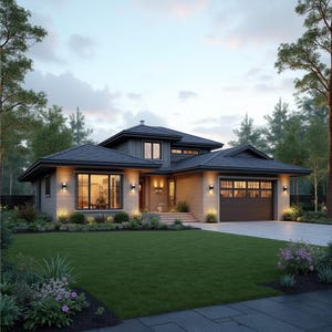 Personalized Modern House Plans: 2D-3D Drafting & Visualization ...