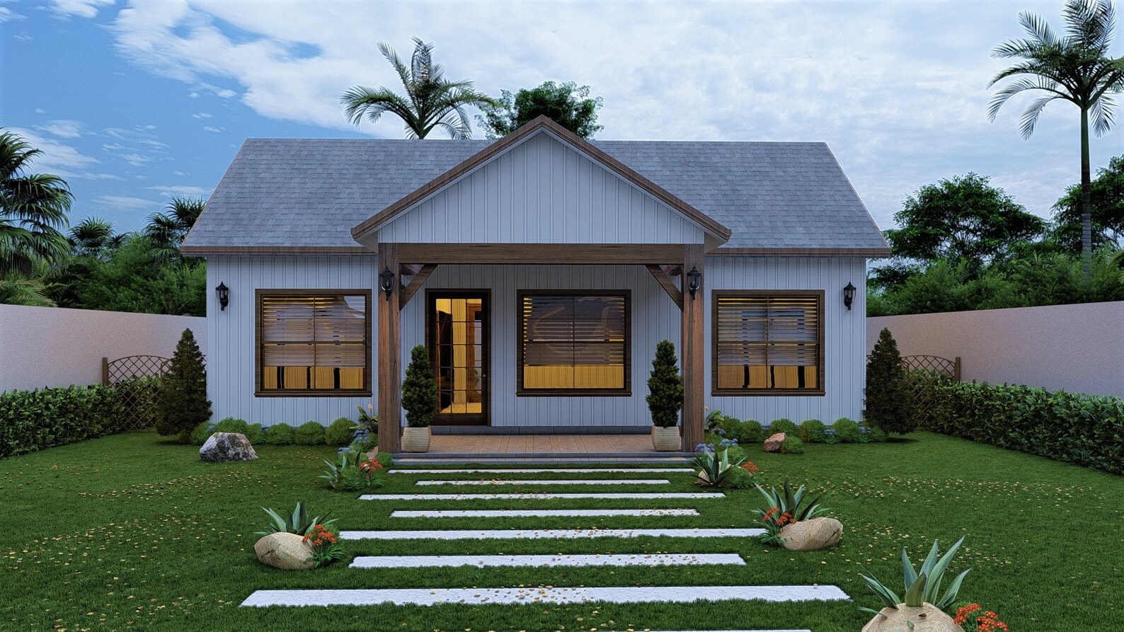 Custom Modern Tiny Cottage House Plans 2 Bedroom & 2 Bathroom - Etsy