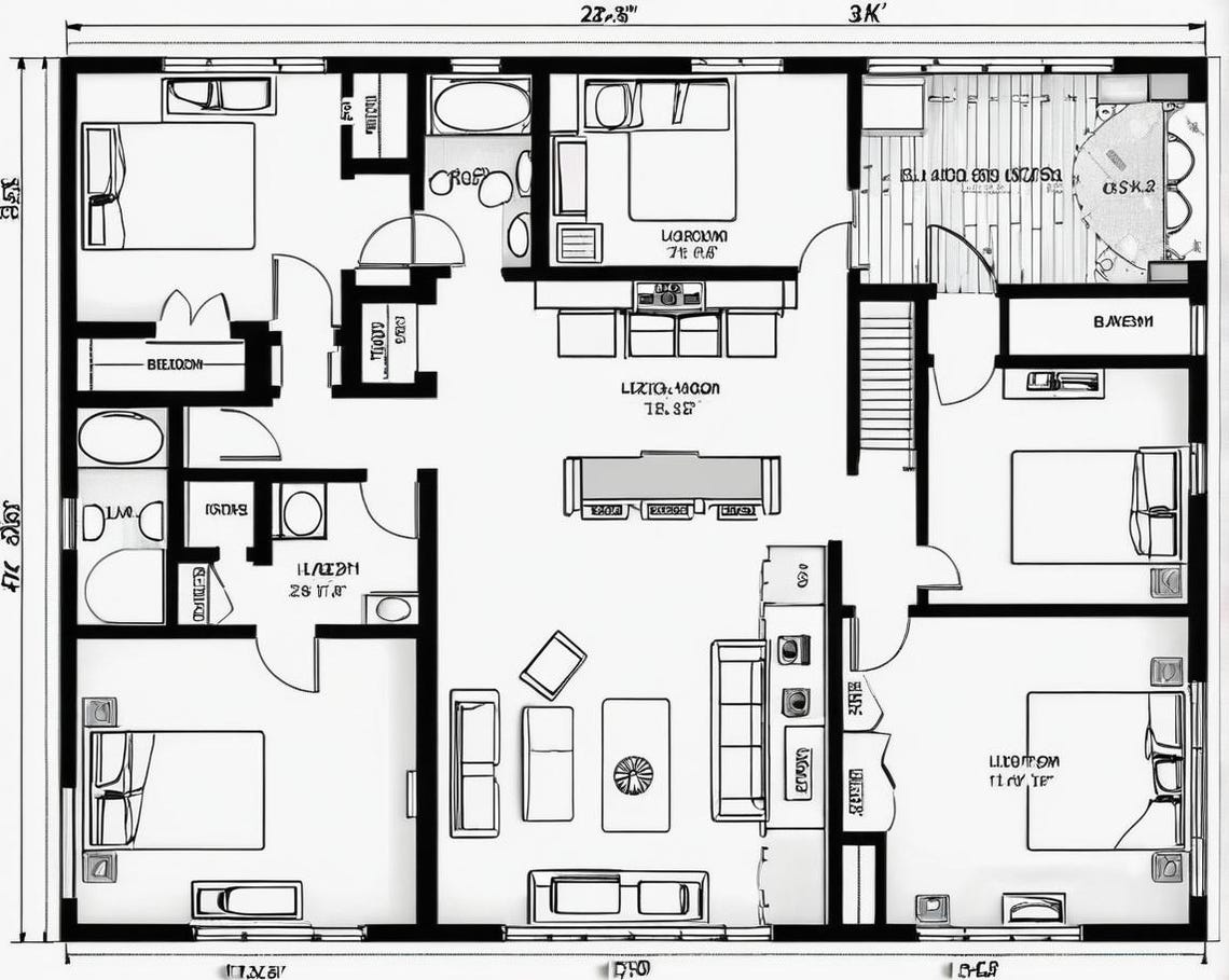 Custom Modern House Plans & Architectural Visualization in 2D-3D - Etsy
