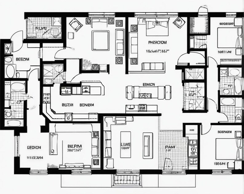 Modern House Plans Drafting & 2D-3D Visualization Services Available - Etsy