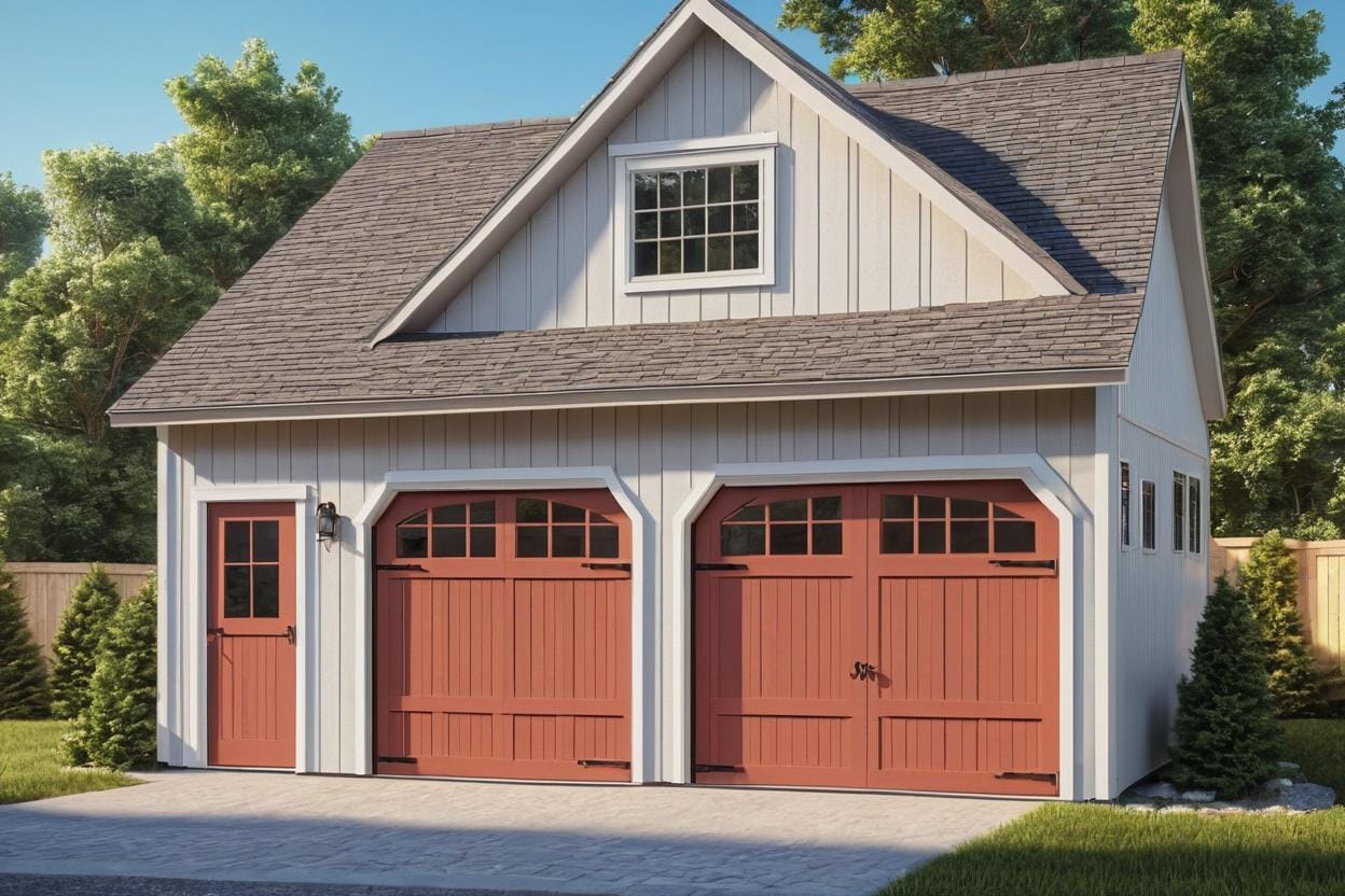 Custom 2 Car Garage Plan With CAD and PDF File - Etsy