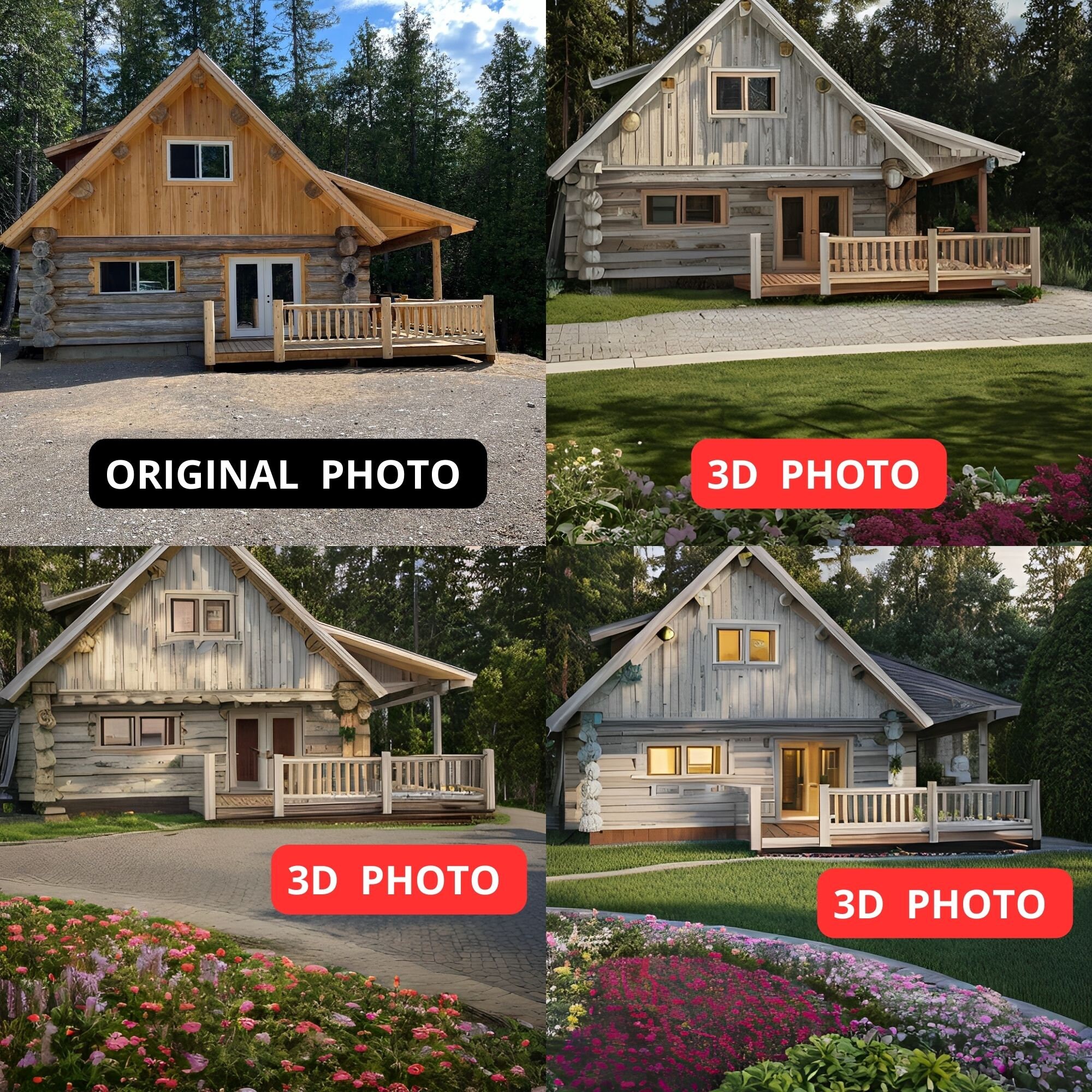 Custom Garden Landscape Design, Terrace, Backyard, and Patio Rendering ...