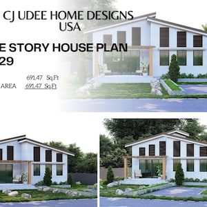 35' X 24' Modern Granny's Tiny House Plan: 1 Bedroom, 1 Bathroom With ...