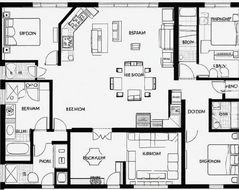Modern House Plans With Custom 2D-3D Visualization Services - Etsy