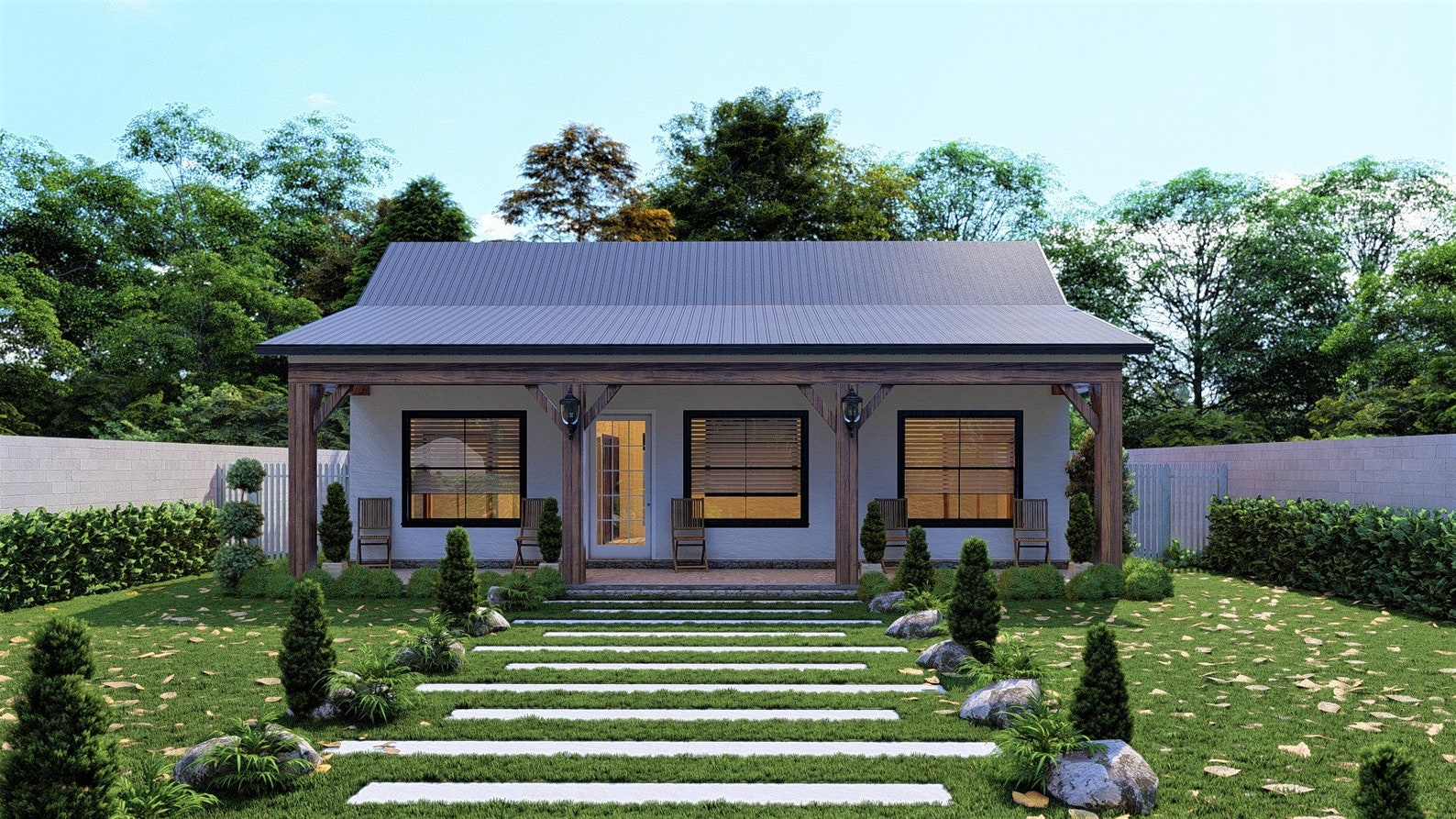 Modern Tiny House Plans 2 Bedroom & 2 Bathroom With Free - Etsy